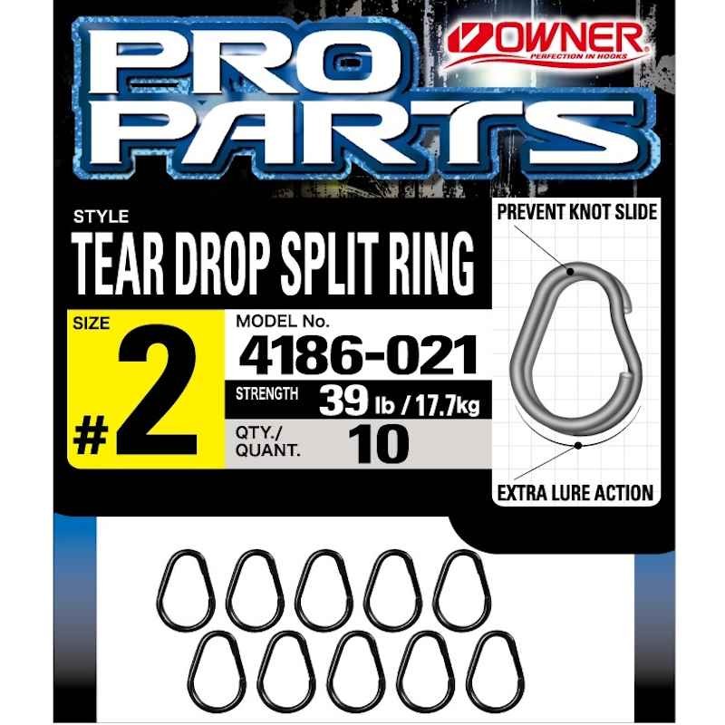 Owner Tear Drop Springring - Split ringe - Gode til gennemløber rigs