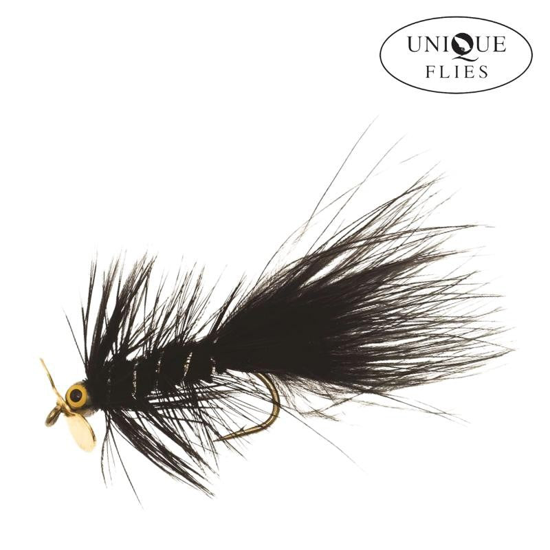 Dog Nobbler Propeller Black - Unique Flies - Put and take flue